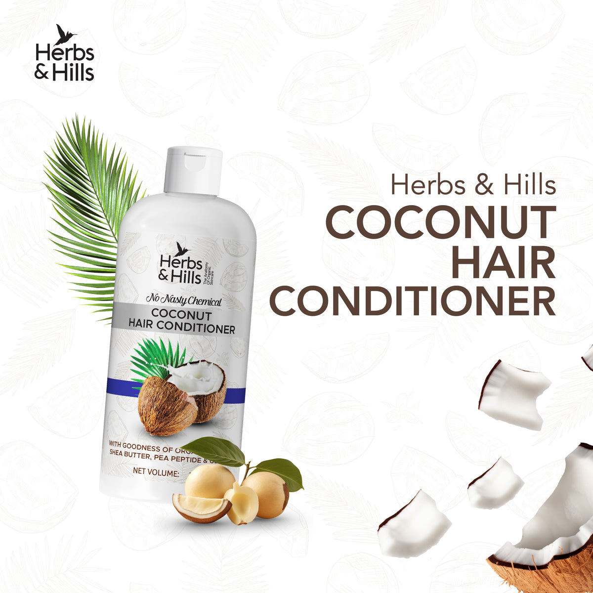 Nourish Your Hair with Coconut Conditioner – Herbs and Hills – HERBS ...